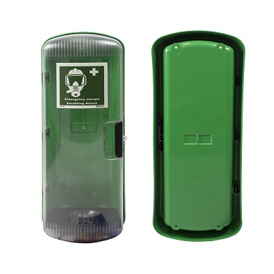 Cabinet for EEBD/SCBA – Green with Transparent Door – Safetag – Fire ...