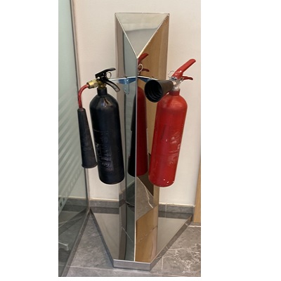 Hanging Type Stainless Steel Fire Extinguisher Stand – Safetag