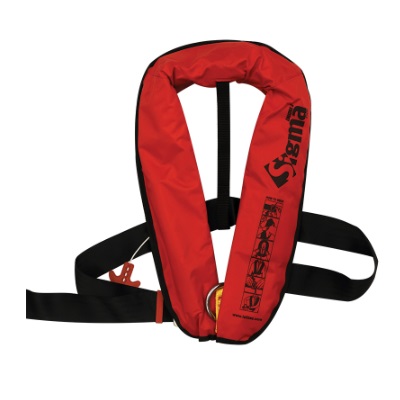 Lalizas Sigma Infl.Lifejacket, Auto, 170N, W/Harness, ISO, Adult, Red ...