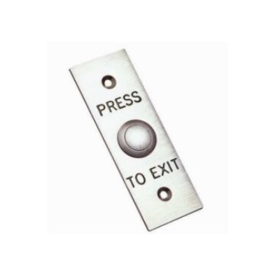 Elock EL-EB1 Exit Button, Flush Stainless Steel, Narrow Style, Single ...