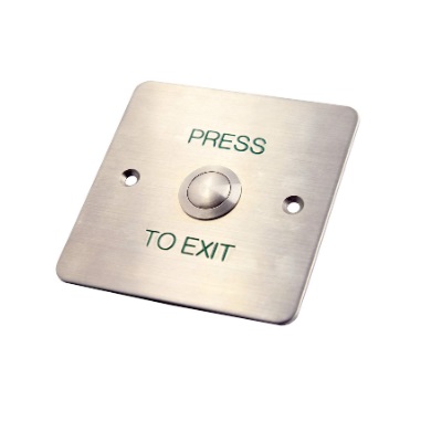 Elock EL-EB3W Weather Proof Exit Button, Flush Stainless Steel, Square ...