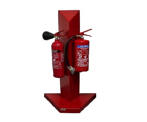 Hanging Type Red Powder Coated Fire Extinguisher Stand – Safetag – Fire ...