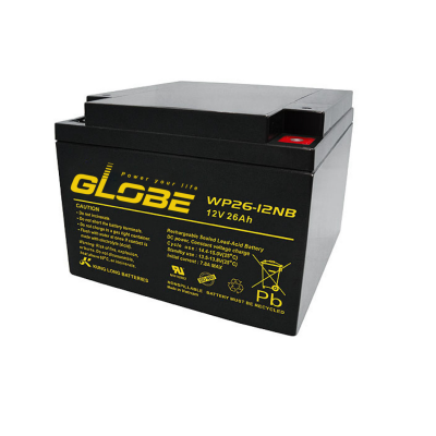 Globe WP26-12NB 26AH,12V Valve Regulated Lead Acid Battery – Safetag ...