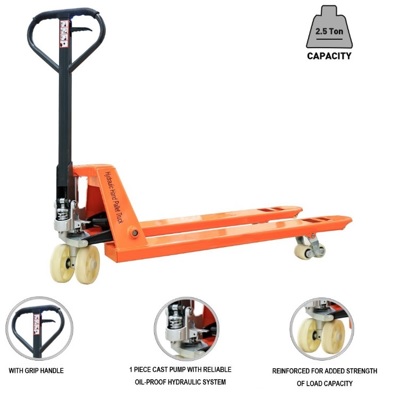 Workland IRQ. Hand Pallet Hydraulic Truck – 2.5 Ton x 550 mm x 1200 mm ...