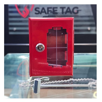 Emergency Key Box with Break Glass Hammer – Safetag – Fire fighting ...